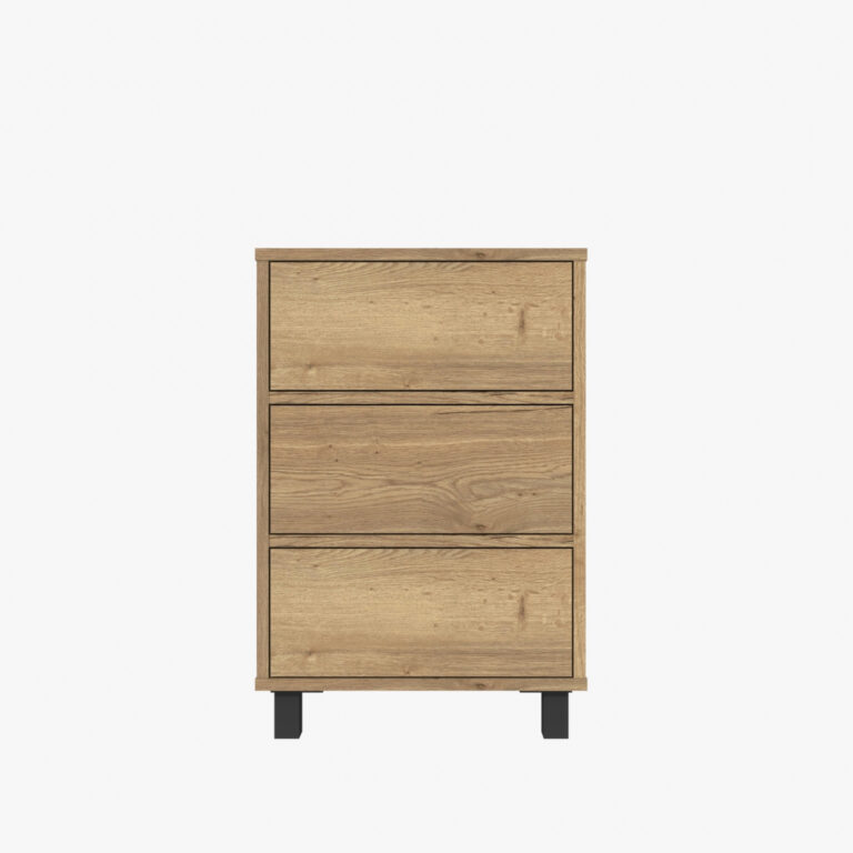 Urban Natural Halifax Oak - 3 Drawer Cabinet - Classique Bedroom ...